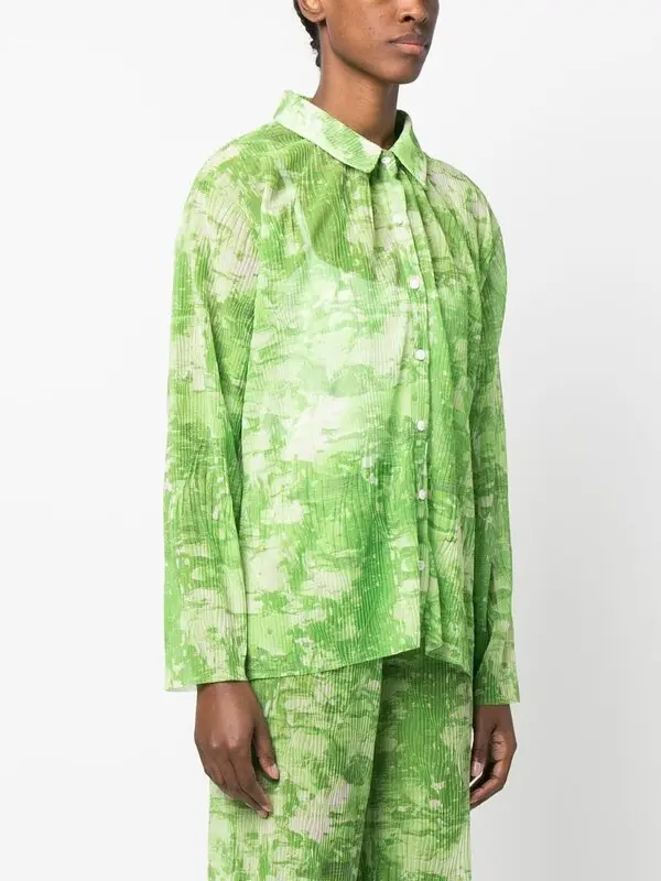 Henrik Vibskov Printed Plissé Shirt