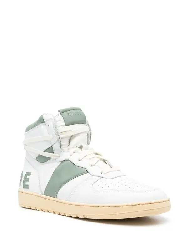 Rhude Rhecess-hi Leather Sneakers