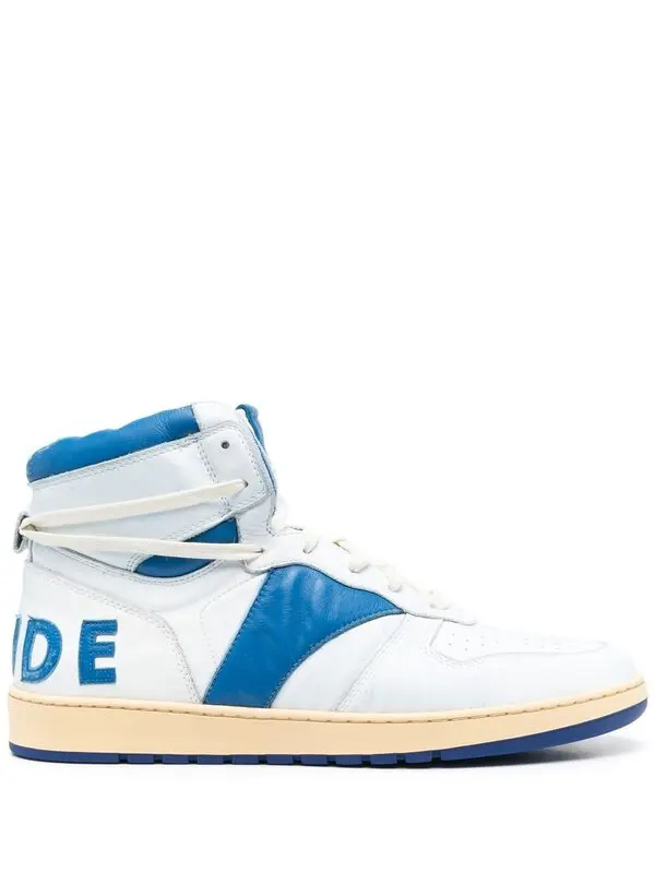 Rhude Rhecess-hi Leather Sneakers - White