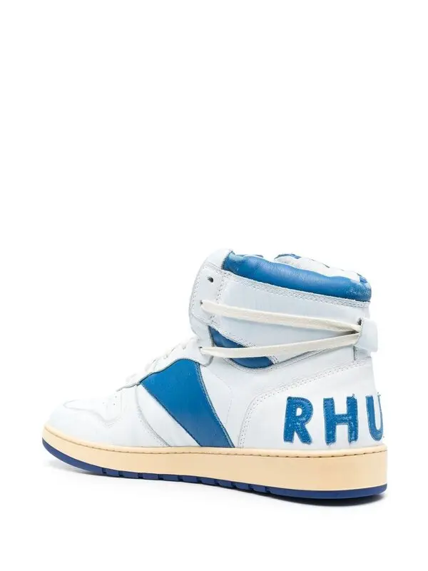 Rhude Rhecess-hi Leather Sneakers - White