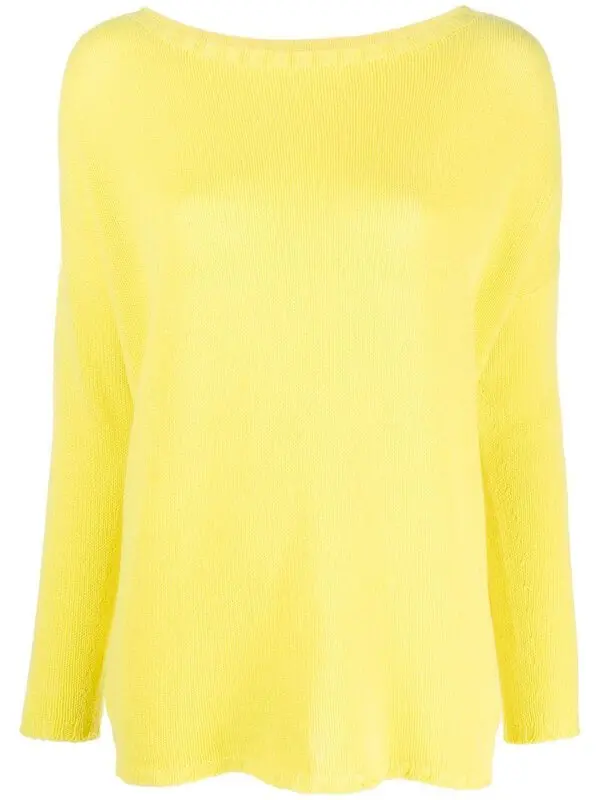 Fabiana Filippi Boat-neck Cashmere Jumper - Yellow