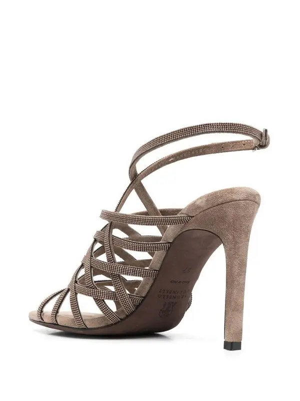 Brunello Cucinelli Rhinestone High-heeled Sandals