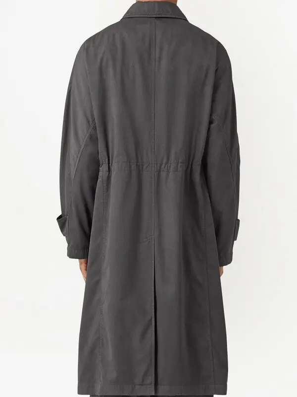 Burberry Cotton Twill Car Coat - Grey