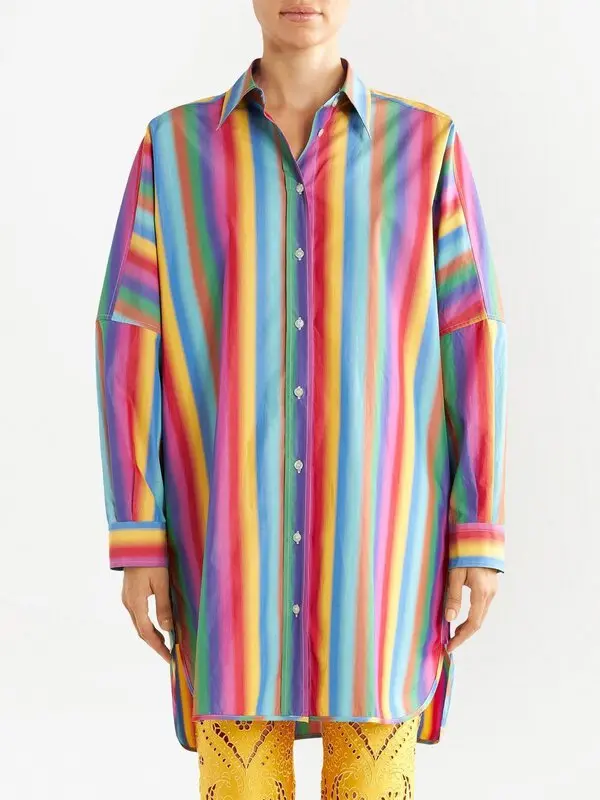 Etro Cotton Stripe-pattern Shirt - Multicolour