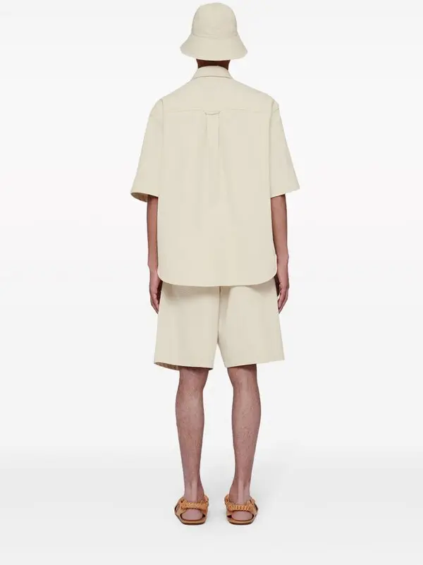 JIL SANDER Belted Bermuda Shorts - Neutrals