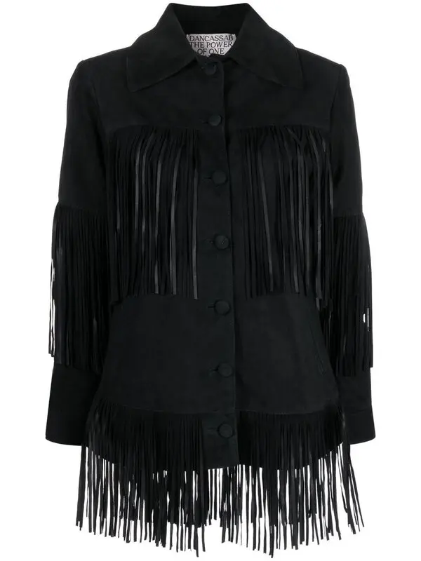 DANCASSAB Rimon Fringed Leather Jacket