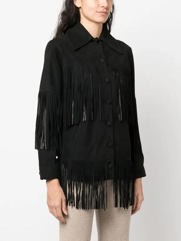 DANCASSAB Rimon Fringed Leather Jacket