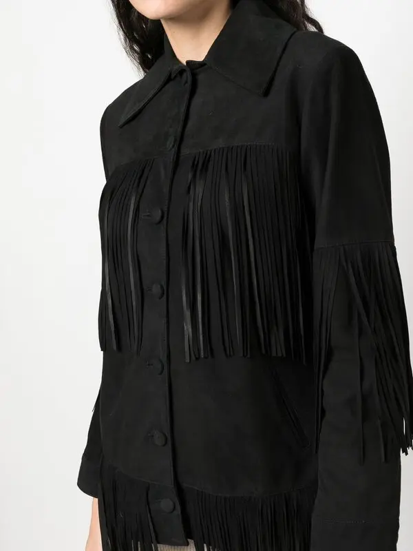 DANCASSAB Rimon Fringed Leather Jacket