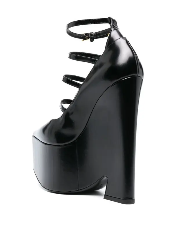Versace Tempest Platform Pumps - Black