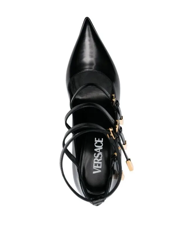 Versace Tempest Platform Pumps - Black
