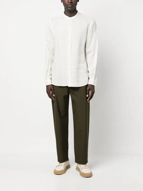 Aspesi Long-sleeved Linen Shirt
