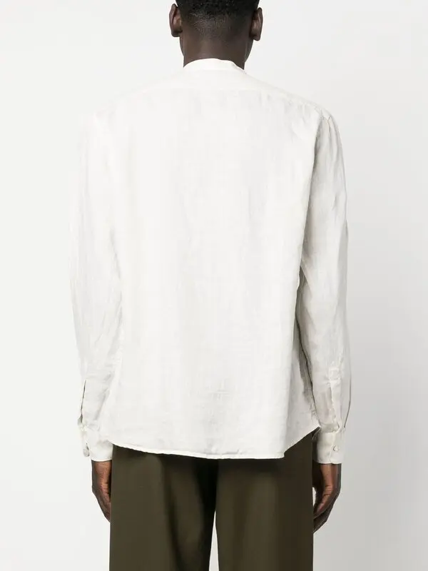 Aspesi Long-sleeved Linen Shirt