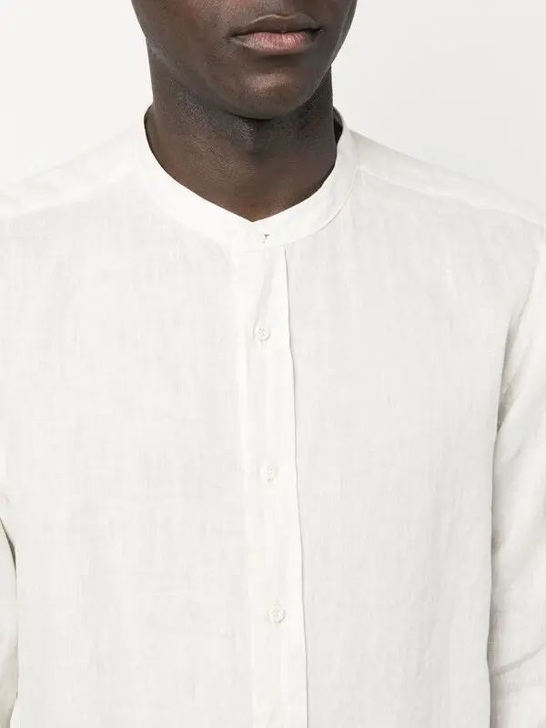 Aspesi Long-sleeved Linen Shirt