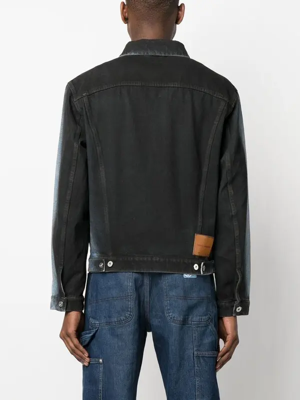 Heron Preston Gradient-effect Denim Jacket - Black