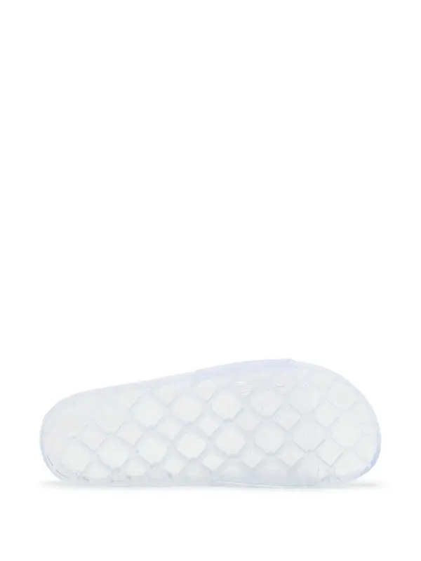 Diesel® Sa-Karaibi Gl X Logo-Embossed Slides - White  display picture 2