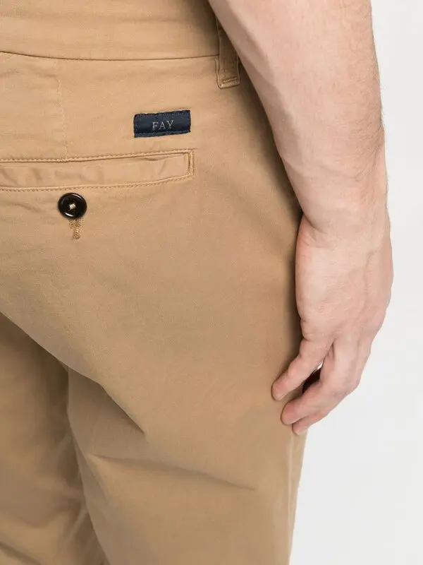 FAY Slim-fit Trousers - Brown