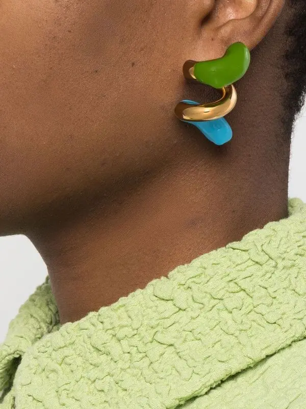 Sunnei Small Curly Earrings - Gold
