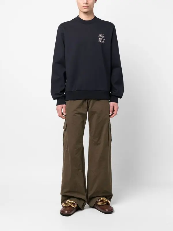 Etro Logo-print Cotton Sweater
