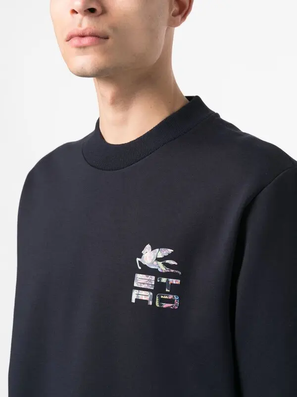 Etro Logo-print Cotton Sweater