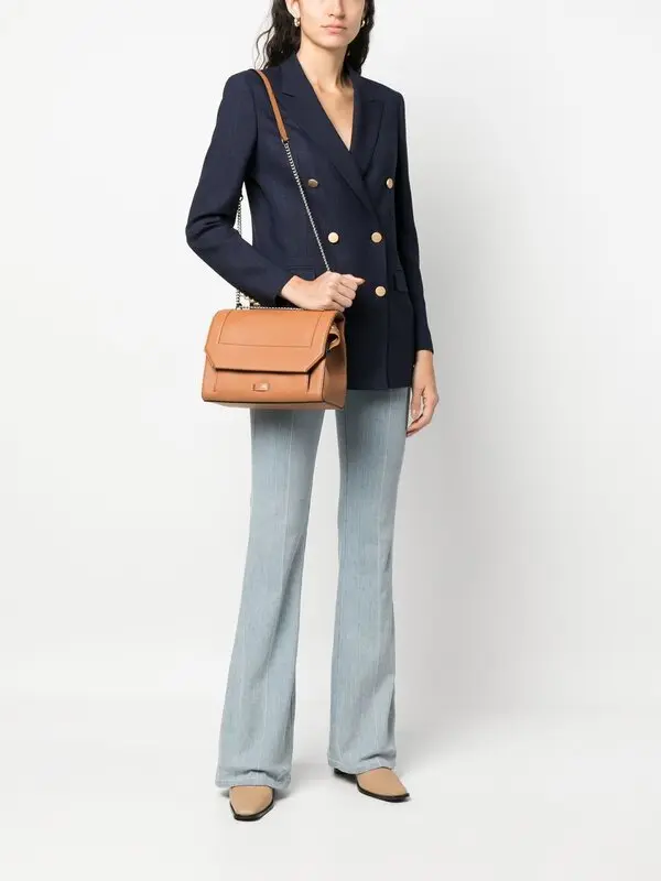 LANCEL Foldover Tote Bag - Brown