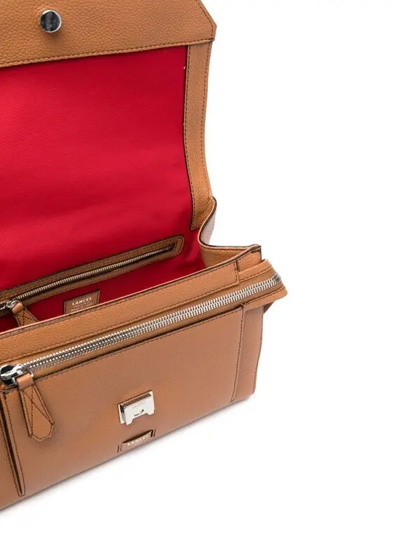 LANCEL Foldover Tote Bag - Brown