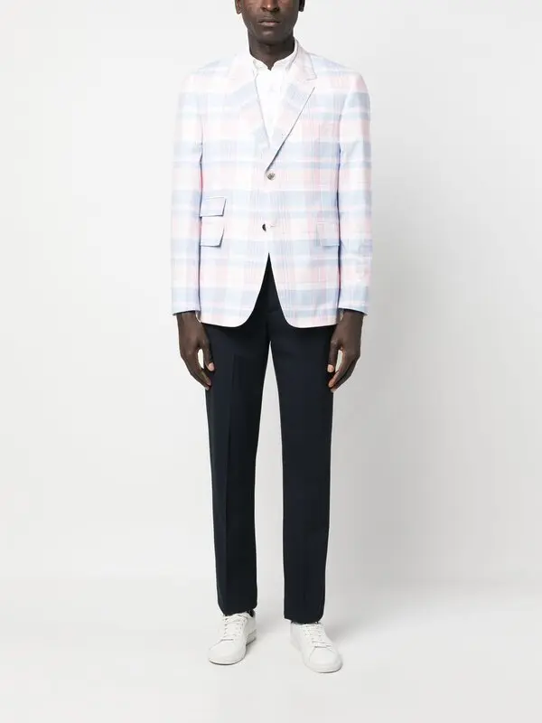 Thom Browne Plaid Cotton Blazer