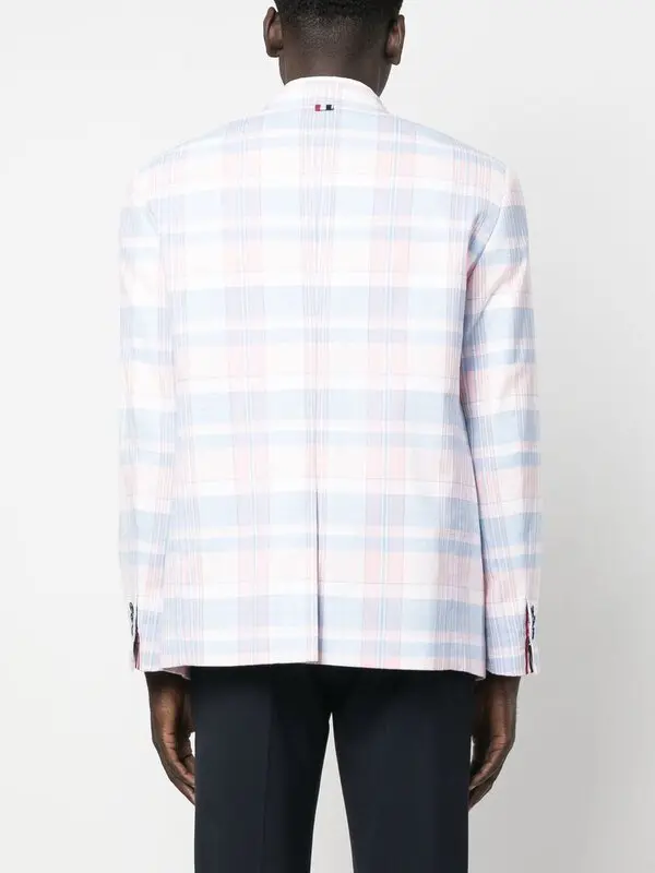Thom Browne Plaid Cotton Blazer