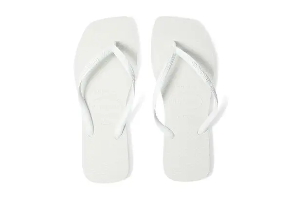 Havaianas Slim Square Flip Flop Sandals - White