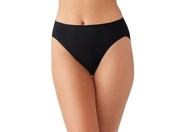 Wacoal Understated Cotton Hi Cut Underwear Rose - Black