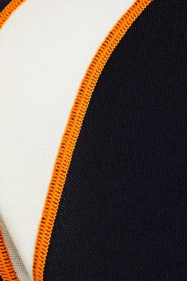 WE NORWEGIANS Lindesnes Colorblock Merino Woolblend Piqué Base Layer - Navy