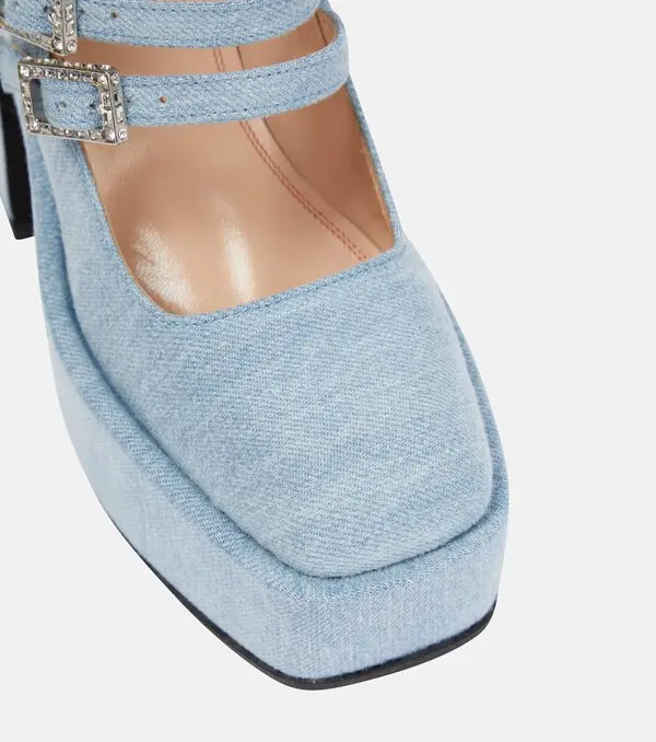 NODALETO Bulla Marietta Denim Platform Pumps