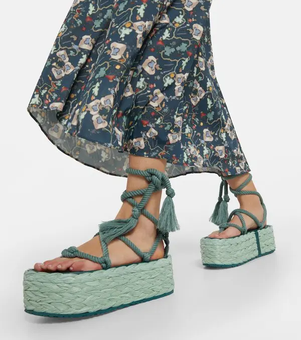 Isabel Marant Étoile Elif Platform Espadrille Sandals