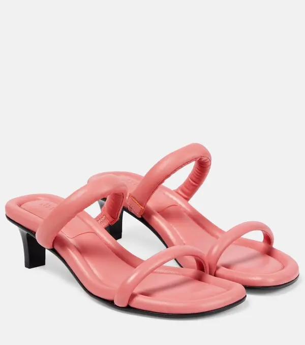 Isabel Marant Raree Leather Sandals - Pink