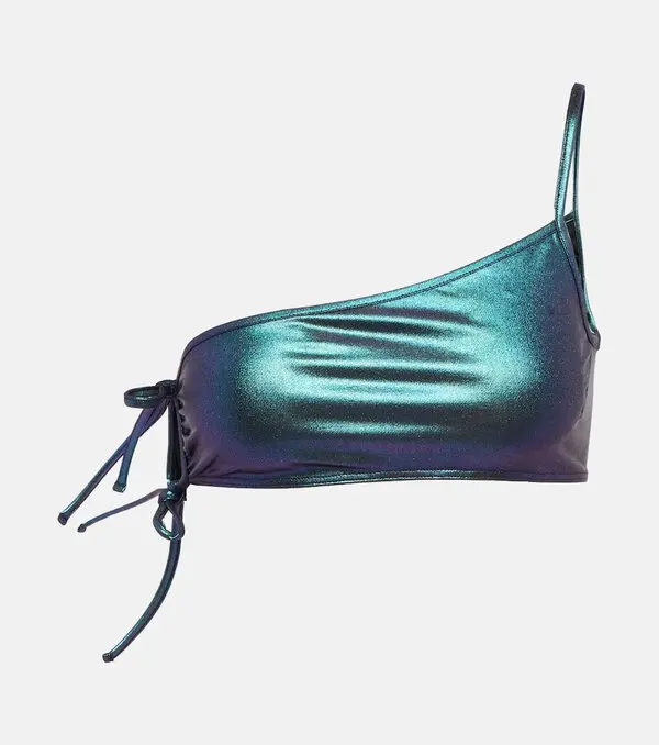 Rick Owens Metallic Bikini Top - Blue