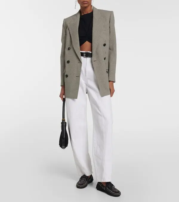 Isabel Marant Étoile Freen Embellished Suede Moccasins