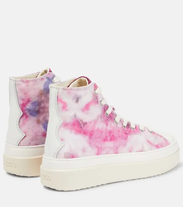 Isabel Marant Étoile Austin Printed High-top Sneakers