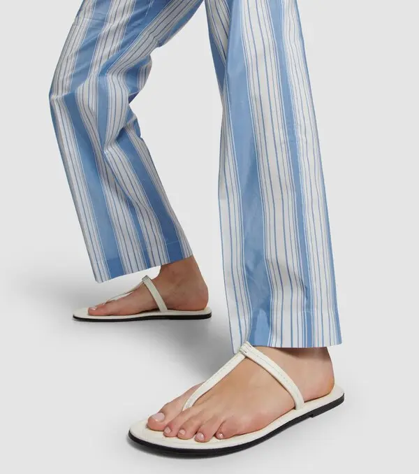TOTEME T-strap Leather Sandals