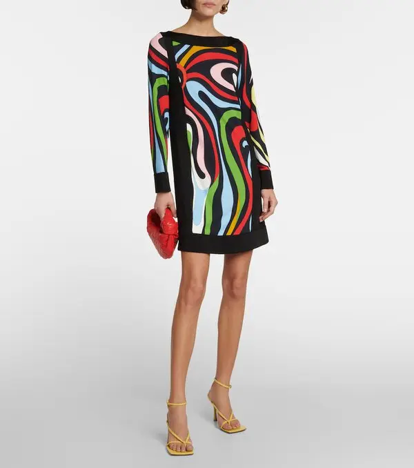 Emilio Pucci Marmo Jersey Minidress
