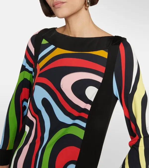 Emilio Pucci Marmo Jersey Minidress