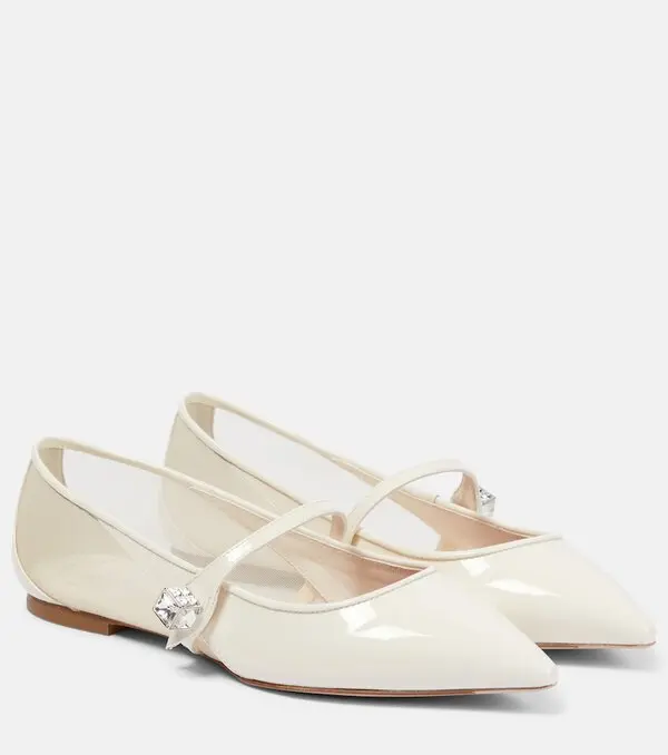 ROGER VIVIER Cube B Patent Leather Ballerinas