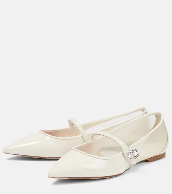 ROGER VIVIER Cube B Patent Leather Ballerinas