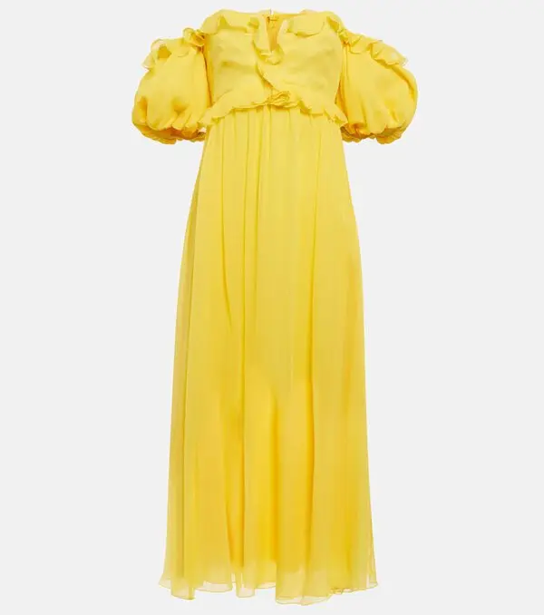 Giambattista Valli Off-the-shoulder Silk Gown