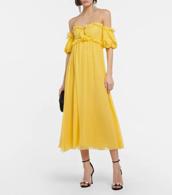 Giambattista Valli Off-the-shoulder Silk Gown