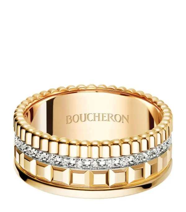 Boucheron Small And Diamond Quatre Radiant Ring