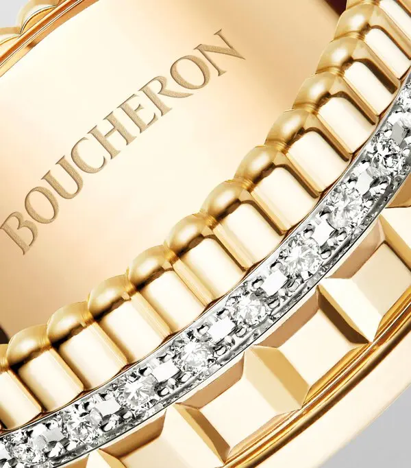Boucheron Small And Diamond Quatre Radiant Ring