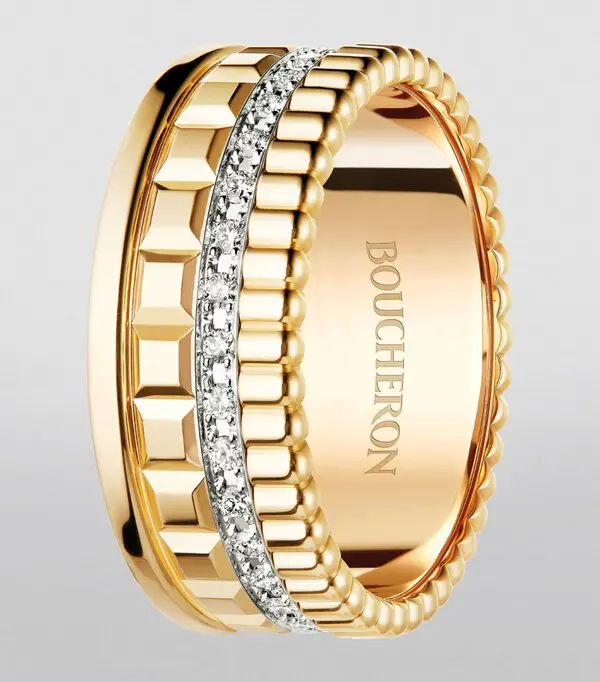 Boucheron Small And Diamond Quatre Radiant Ring