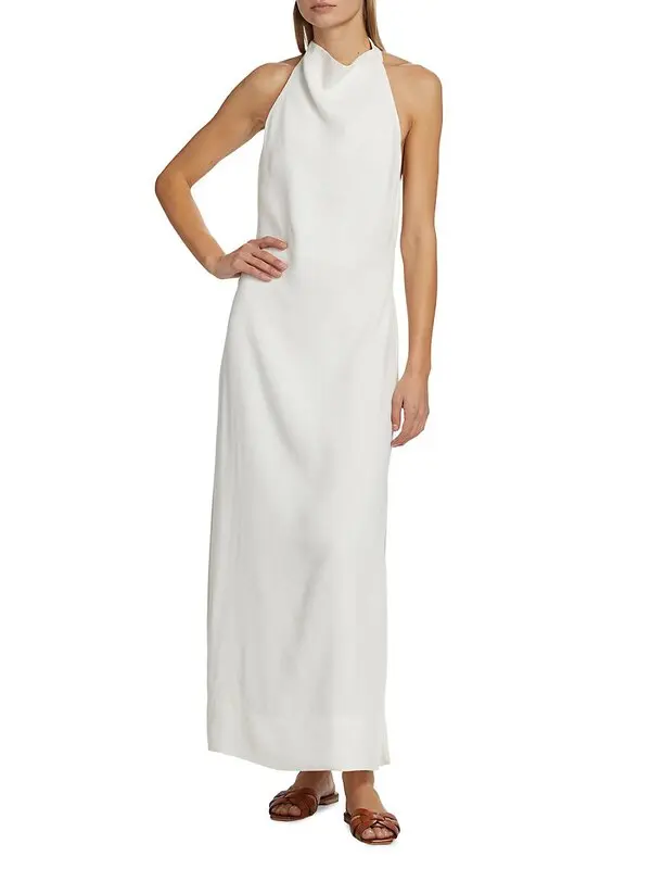 Sir. Clemence Halter Midi-Dress In Ivory - 63% Off