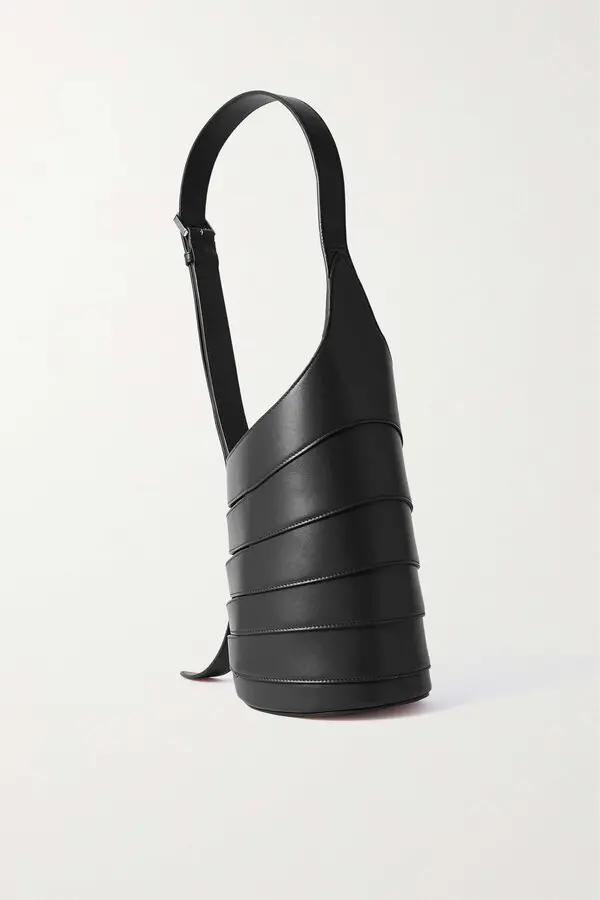 Alaïa Babel Small Cutout Leather Shoulder Bag
