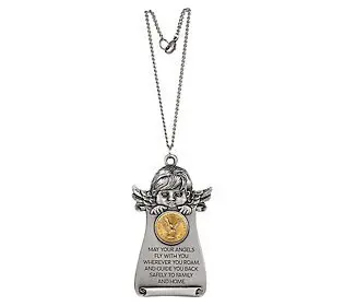 AMERICAN COIN TREASURES American Coin Guardian Angel Pewter Door Blessi Ng - One-color