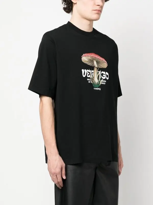 COUNTY OF MILAN Vertigo' Mushroom-print T-shirt